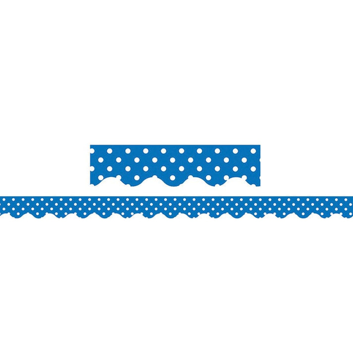 Blue Mini Polka Dots Border Trim (Pack of 10) | ShelHealth