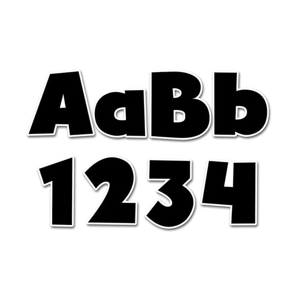 Bold Black 4In Designer Letters (Pack of 3) | ShelHealth