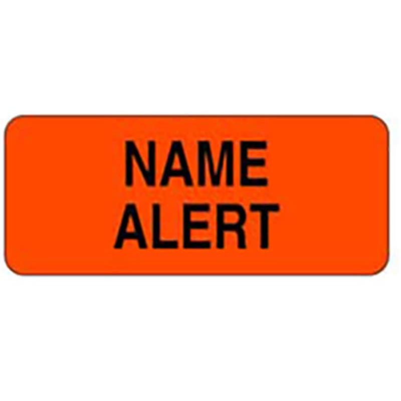 Briggs Labels Name Alert 250/Box, Box of 250 | ShelHealth