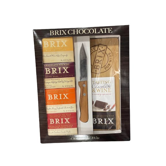 Brix Chocolate Variety Bar Gift Set, Chocolate 4 x 3 oz. | ShelHealth