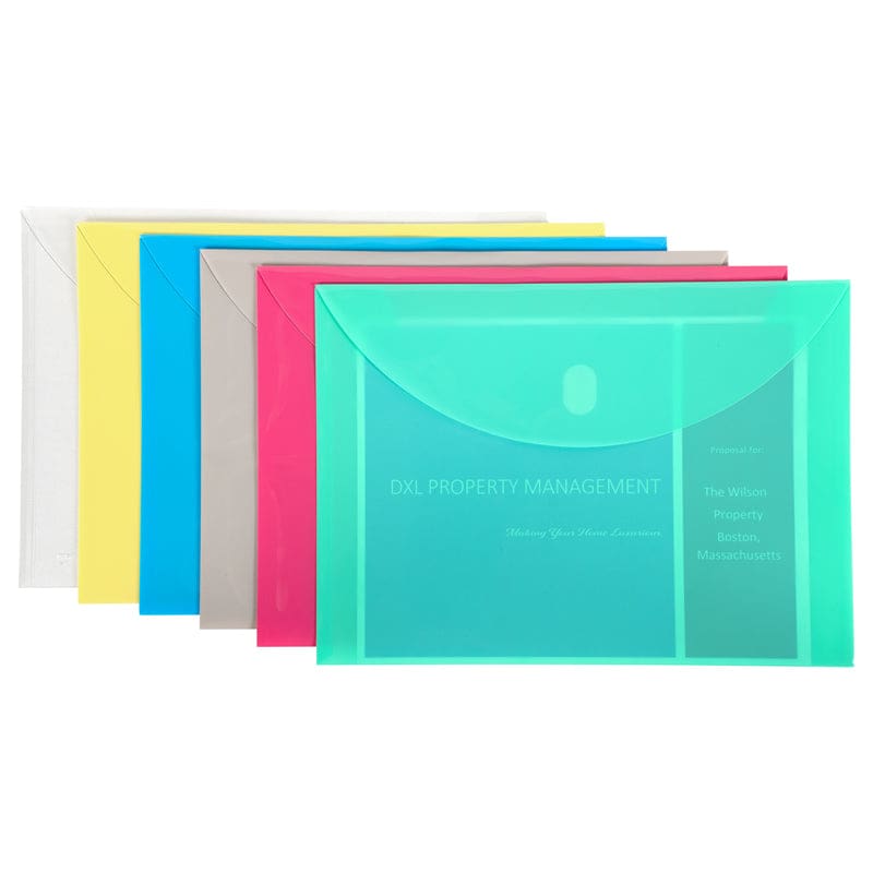 C Line Xl Poly Envelope Asst Colors (Pack of 12) | ShelHealth