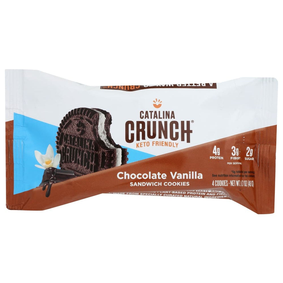 CATALINA CRUNCH: Chocolate Vanilla Sandwich Cookies, 1.7 oz (Case of 4 ...