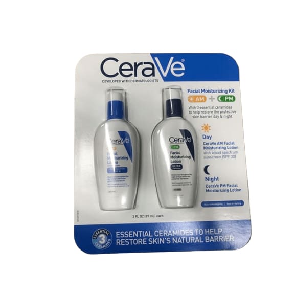 CeraVe Facial Moisturizing Kit, 2 pk./3 fl. oz. | ShelHealth