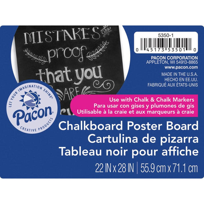 Chalkboard Poster Board 25 Sheets | ShelHealth