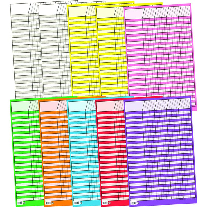 Chart Incentive Small 10-Pk 14 X 22 10 Colors (Pack of 2) | ShelHealth