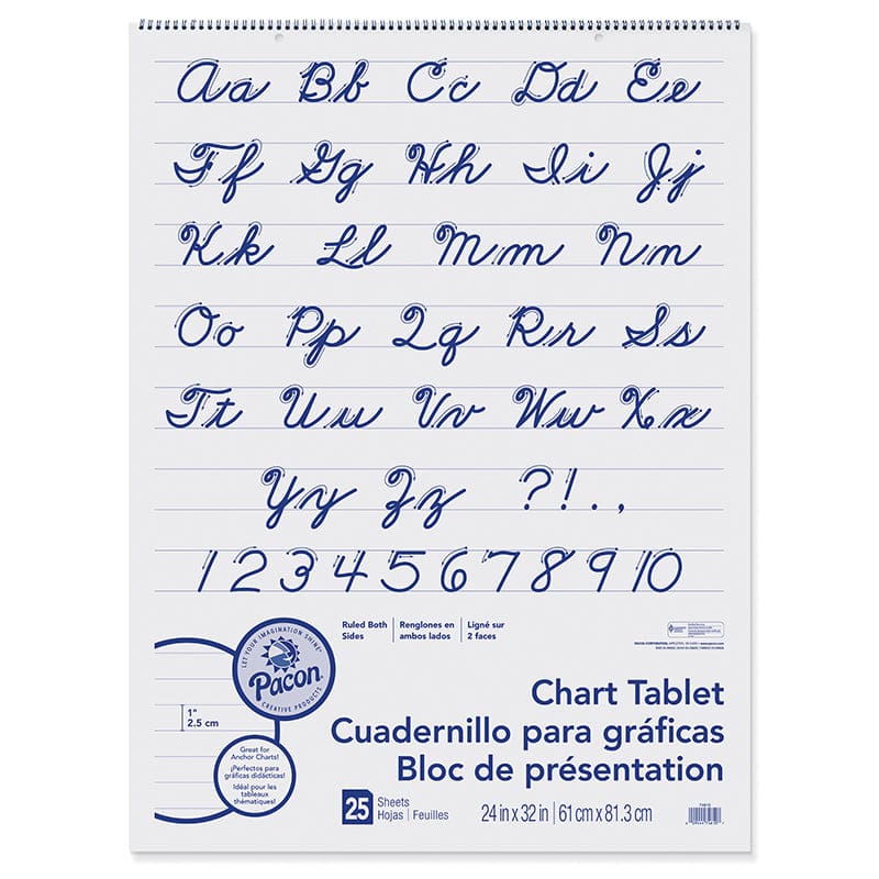 Chart Tablet 24X32 1 Ruled 25 Ct (Pack of 3) | ShelHealth