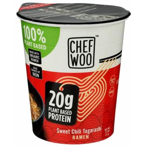 CHEF WOO: Sweet Chili Togarashi Ramen, 2.5 oz (Case of 4) | ShelHealth
