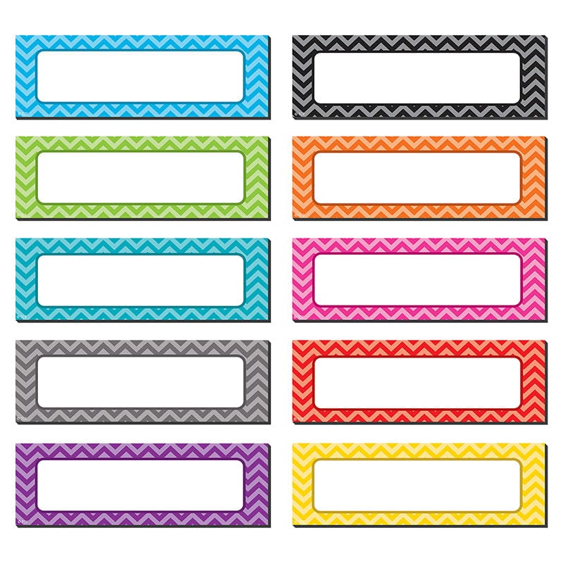 Chevron Labels Magnetic Accents (Pack of 6) | ShelHealth
