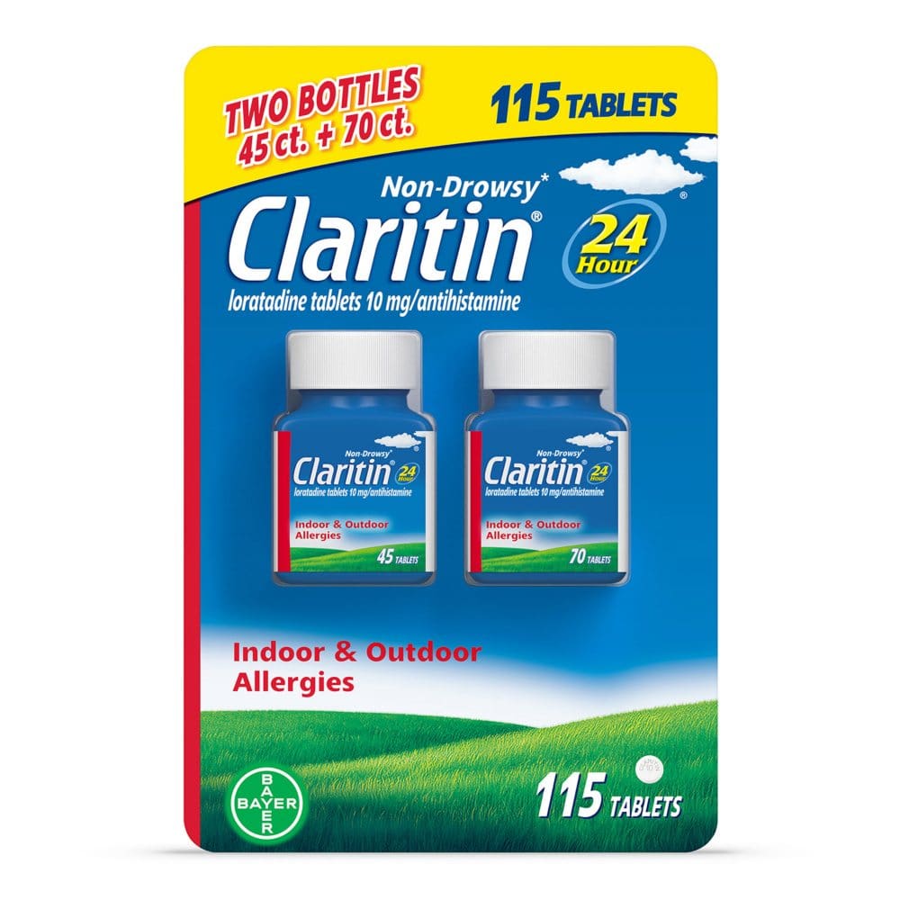 Claritin 24 Hour Non-Drowsy Allergy Medicine Tablets (115 ct.) | ShelHealth