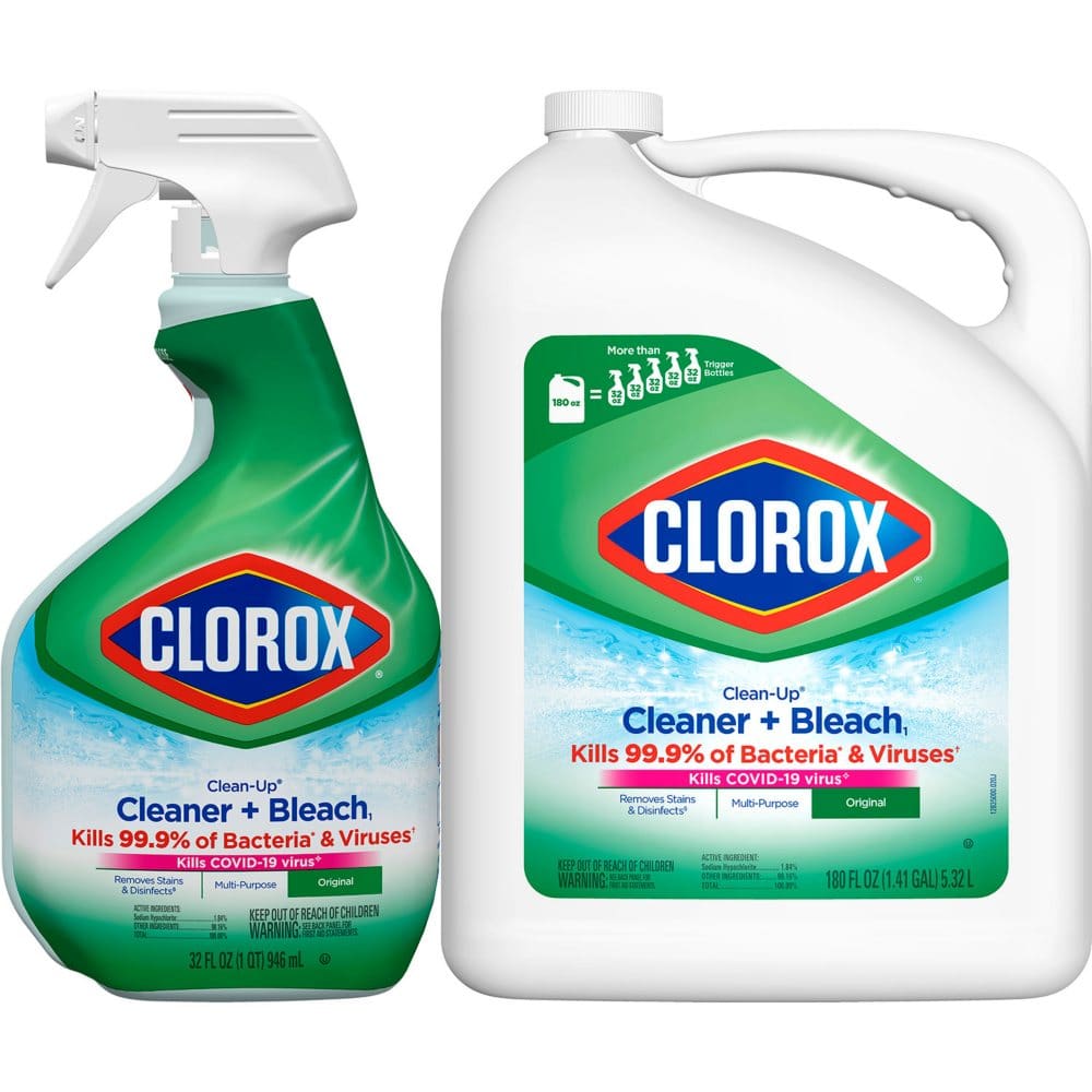 Clorox Clean-Up All-Purpose Cleaner + Bleach, Original (Spray + Refill ...