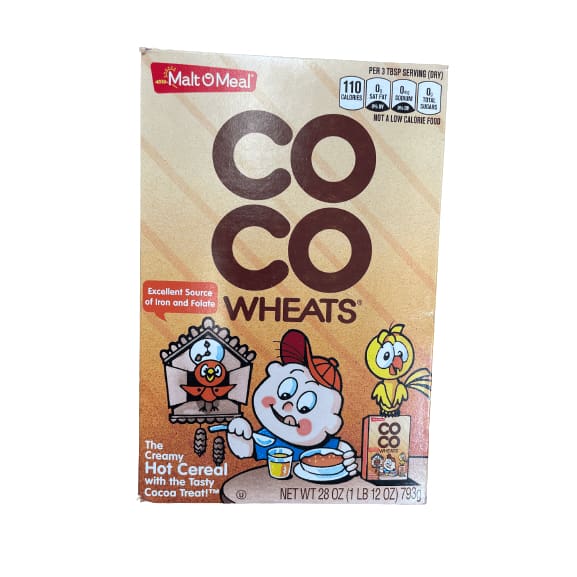 Coco Wheats Original Malt-O-Meal Breakfast Cereal, Kosher, Chocolate ...
