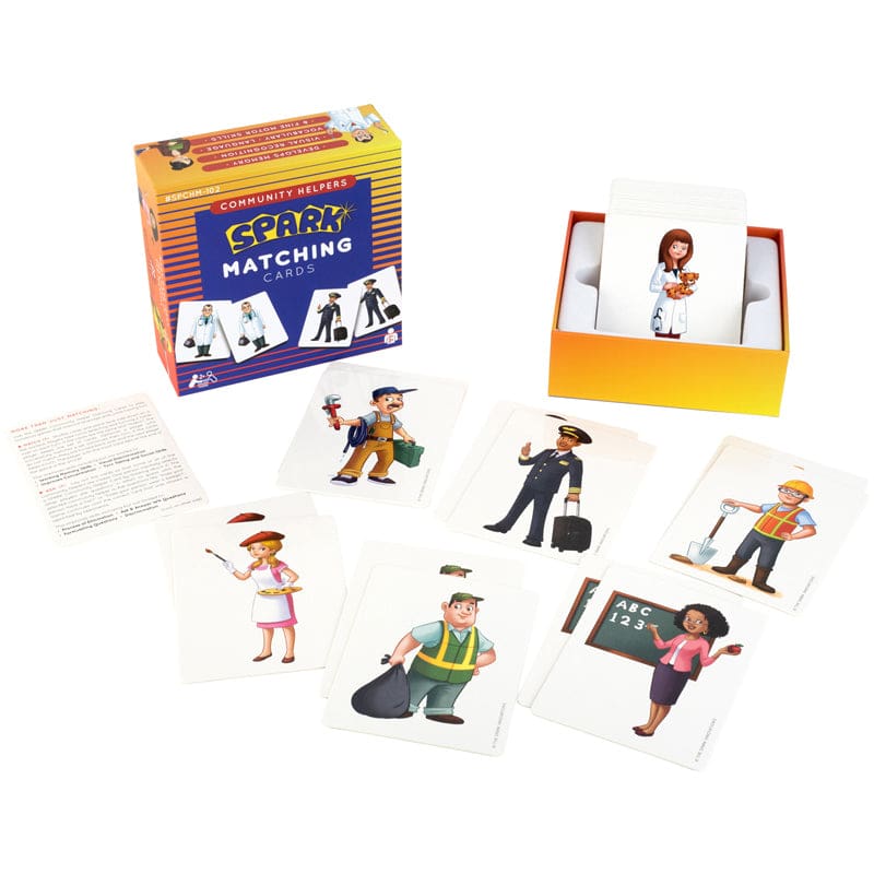 Community Helpers Matching Cards Memory Game (Pack of 2) | ShelHealth