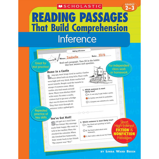 Comprehension Inference Book Reading Passages That Build (Pack of 6 ...