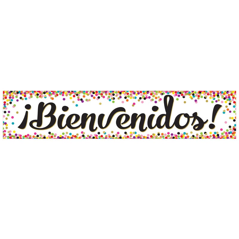 Confetti Bienvenidos Welcome Banner Spanish (Pack of 10) | ShelHealth