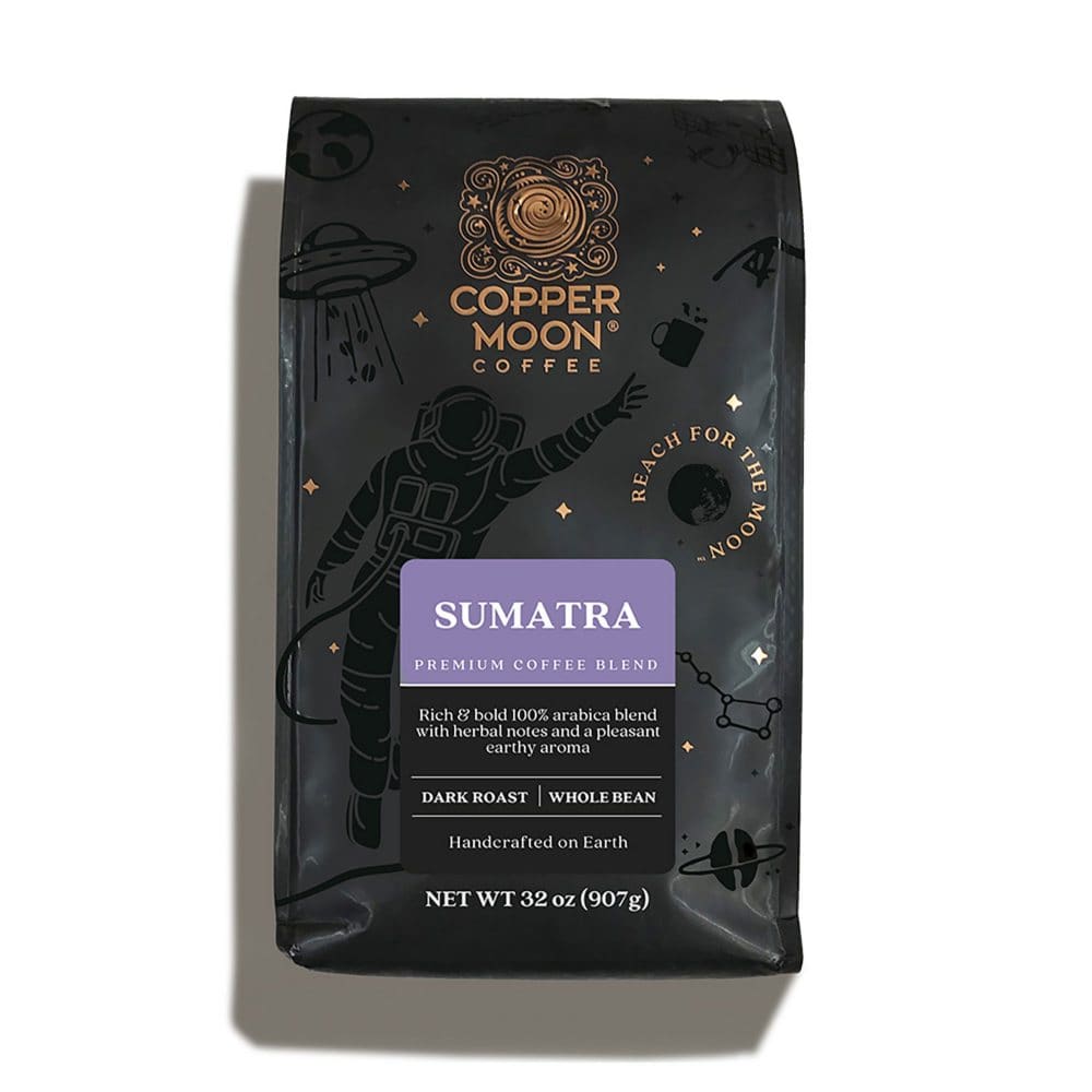 Copper Moon Coffee Whole Bean Blend, Sumatra (32 oz.) | ShelHealth