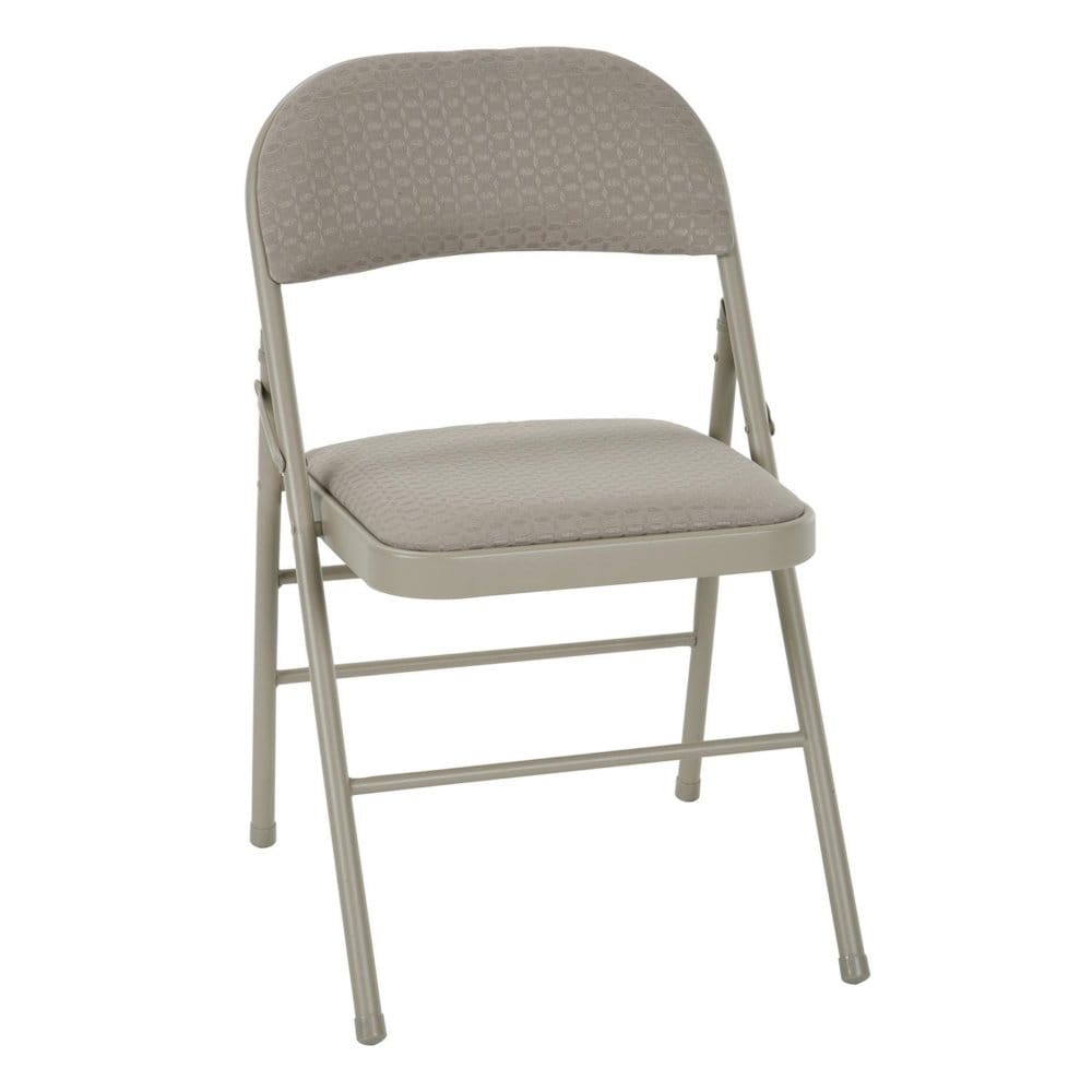 Cosco Deluxe Padded Folding Chair, Tan - 4 pack | ShelHealth