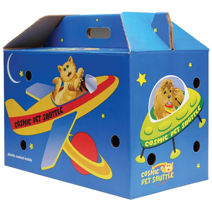 Cosmic Cat Shuttle Cardboard Cat Carrier Space Assorted | ShelHealth