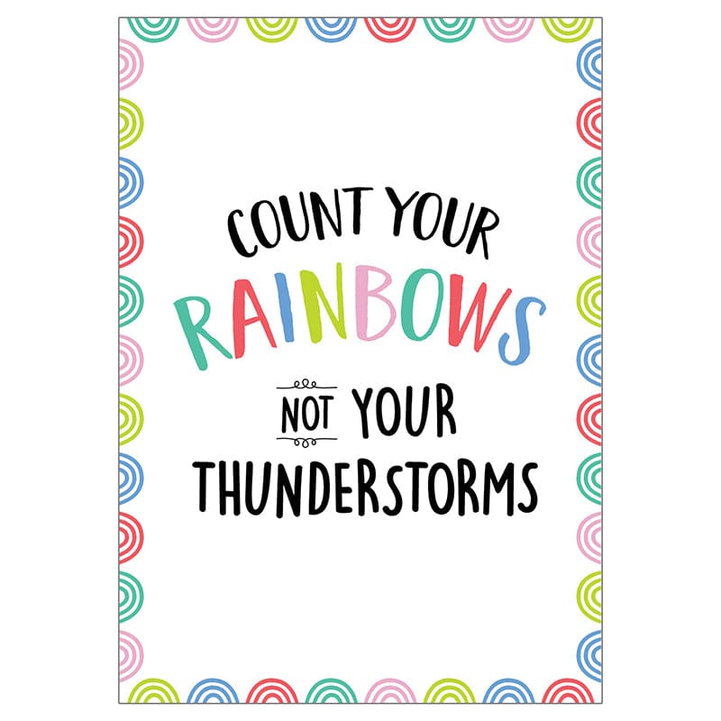 Count Your Rainbows Poster (Pack of 12) | ShelHealth