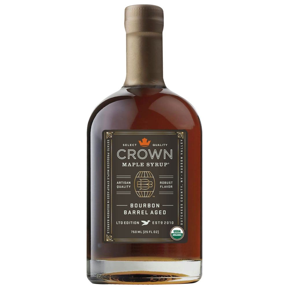 Crown Maple Bourbon Barrel Aged Organic Maple Syrup (25 oz.) | ShelHealth