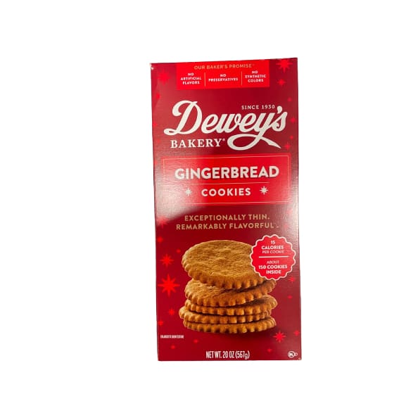Dewey's Bakery Gingerbread Cookies, 20 oz. | ShelHealth
