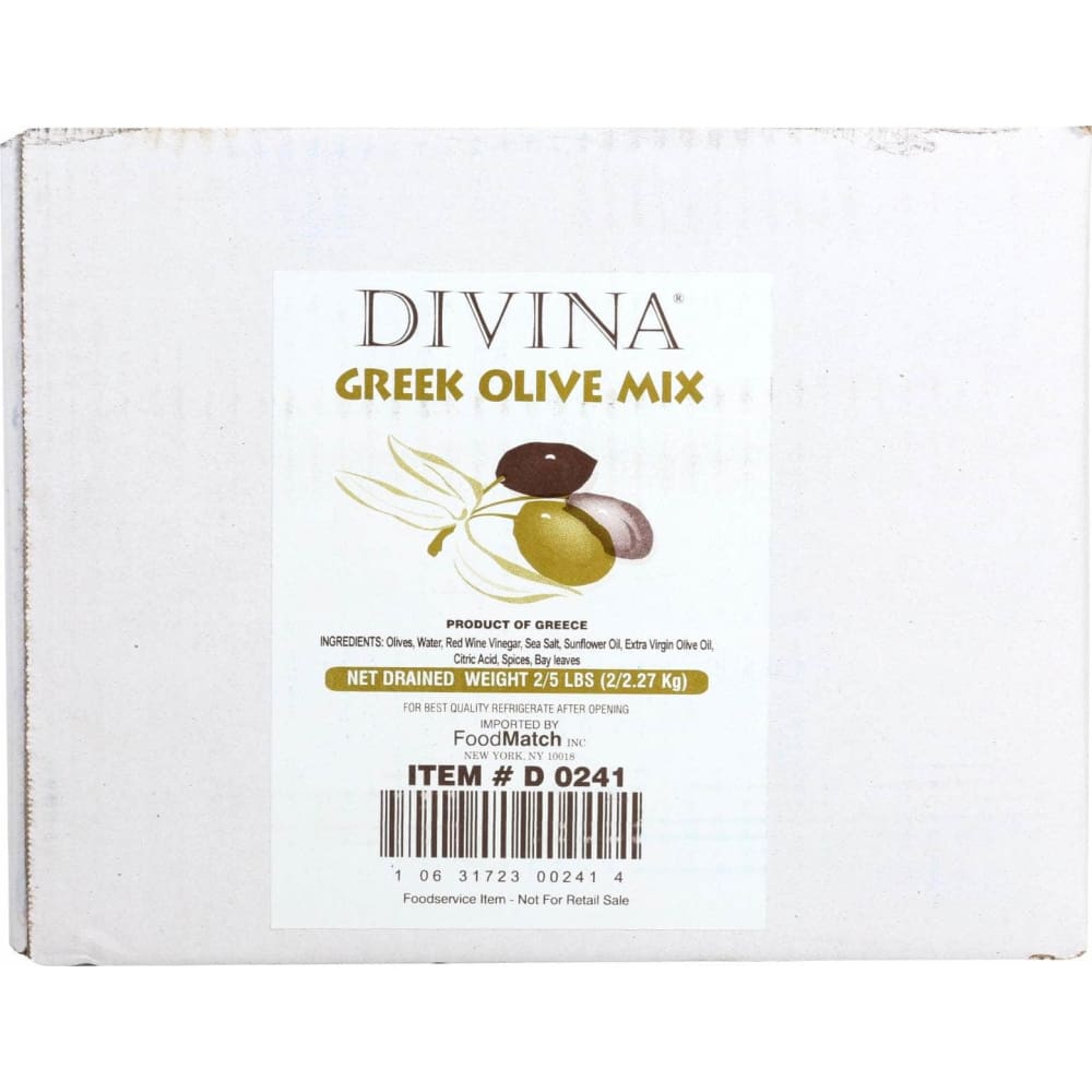 DIVINA Greek Olives Mix, 5 lb | ShelHealth