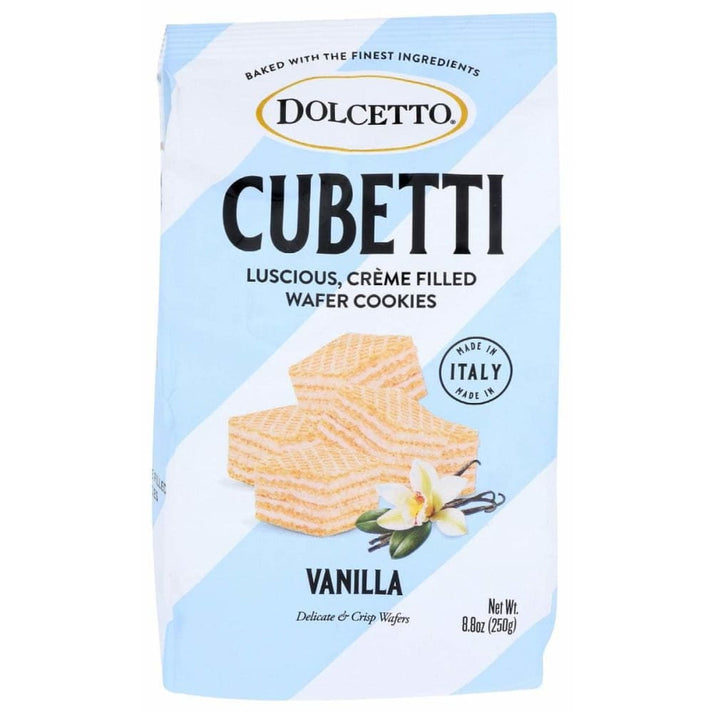 Dolcetto Cubetti Vanilla Wafer, 8.8 Oz (Case of 4) | ShelHealth