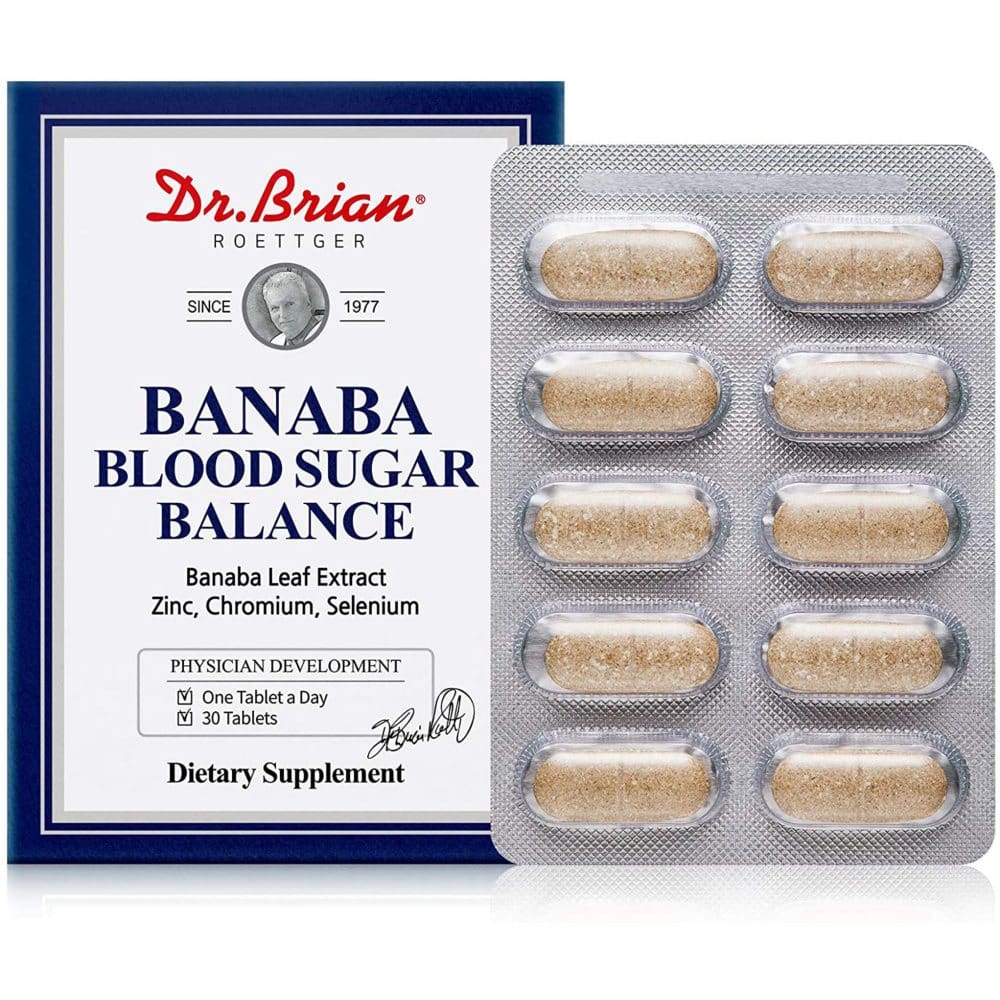 Dr.Brian Roettger Banaba Blood Sugar Balance Tablets (30 ct.) | ShelHealth