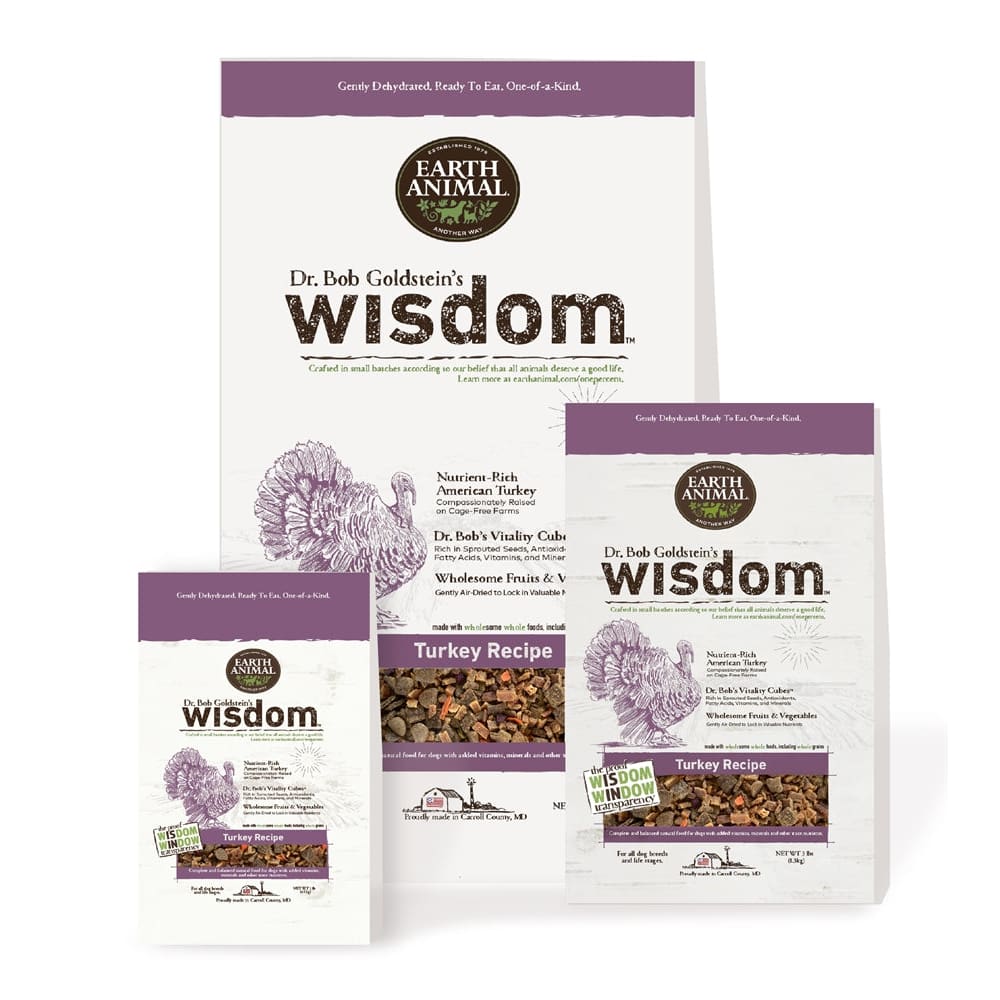 Earth Animal Wisdom Dog Food Turkey 3 Lb Bag | ShelHealth