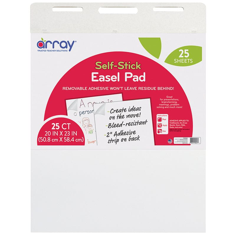 Easel Pad Self-Adhesive 25 Sheets White 20 X 23 | ShelHealth