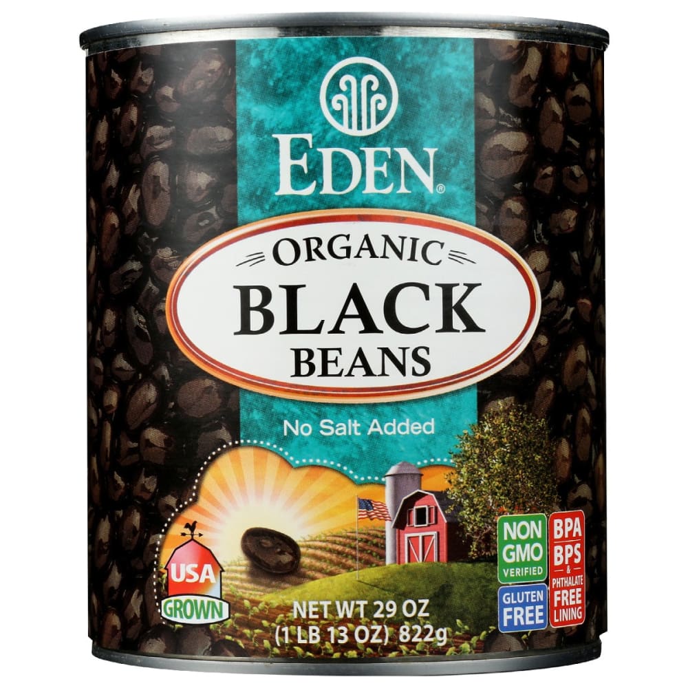 EDEN FOODS: Organic Black Turtle Beans, 29 oz (Case of 3) | ShelHealth