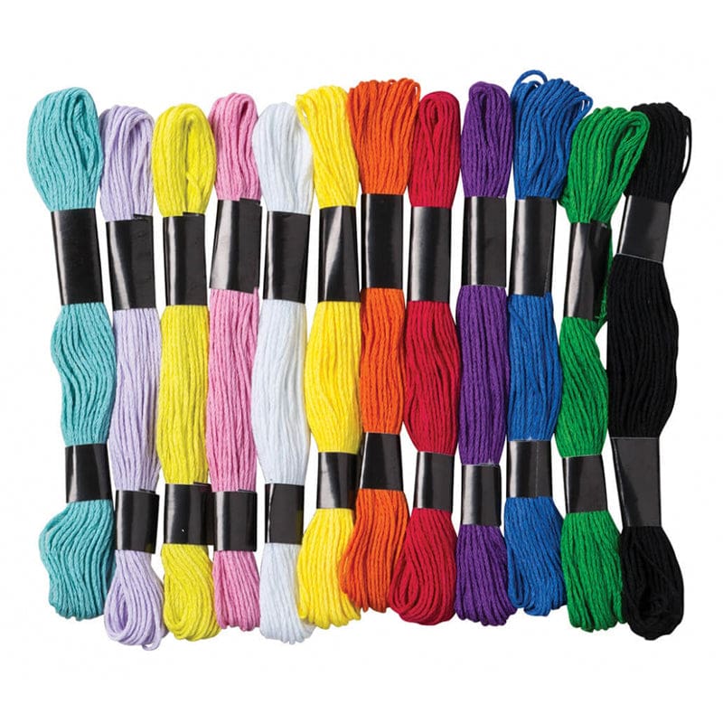 Embroidery Thread 12 Assrtd Colors (Pack of 6) | ShelHealth