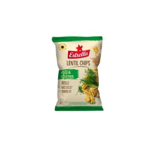 ESTRELLA Dill & Garlic Flavors Lentil Chips, 3.53 oz. (100 g.) | ShelHealth