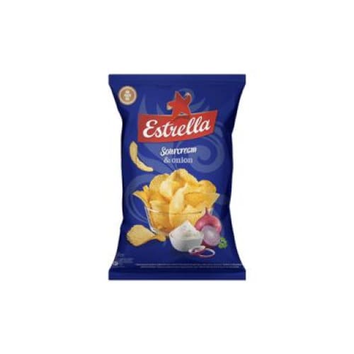 ESTRELLA Sour Cream & Onion Flavour Potato Chips, 4.59 oz. (130 g ...