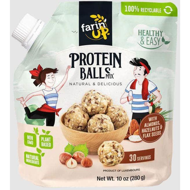 FARIN UP: Nuts Protein Balls Mix, 10 oz (Case of 3) | ShelHealth