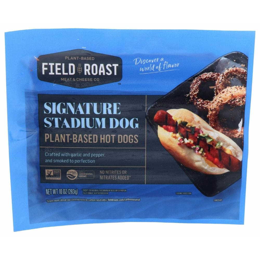 FIELD ROAST: Signature Stadium Dog Plant Based Hotdogs, 10 oz (Case of ...