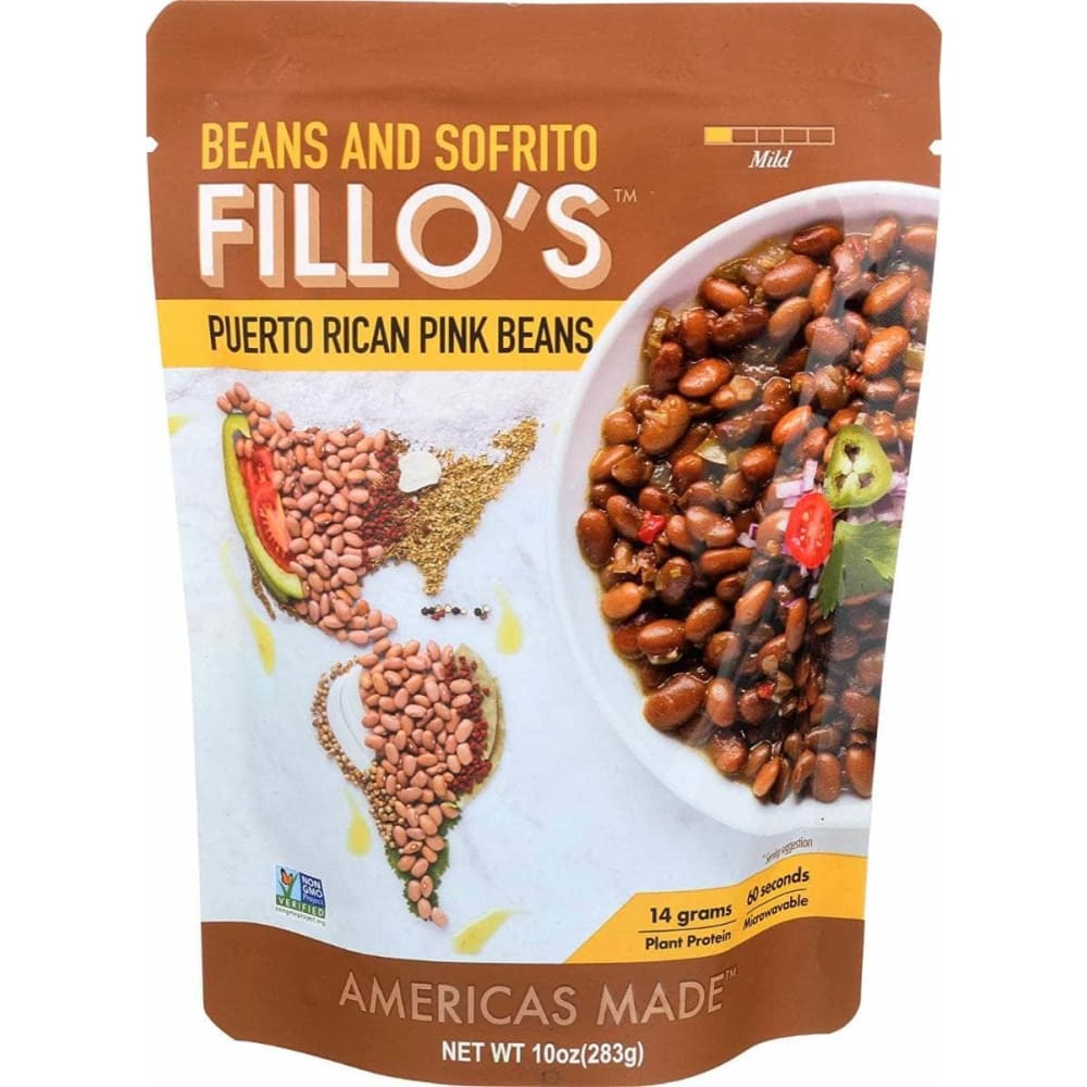 FILLOS Beans Puerto Rican Pink, 10 oz (Case of 4) | ShelHealth