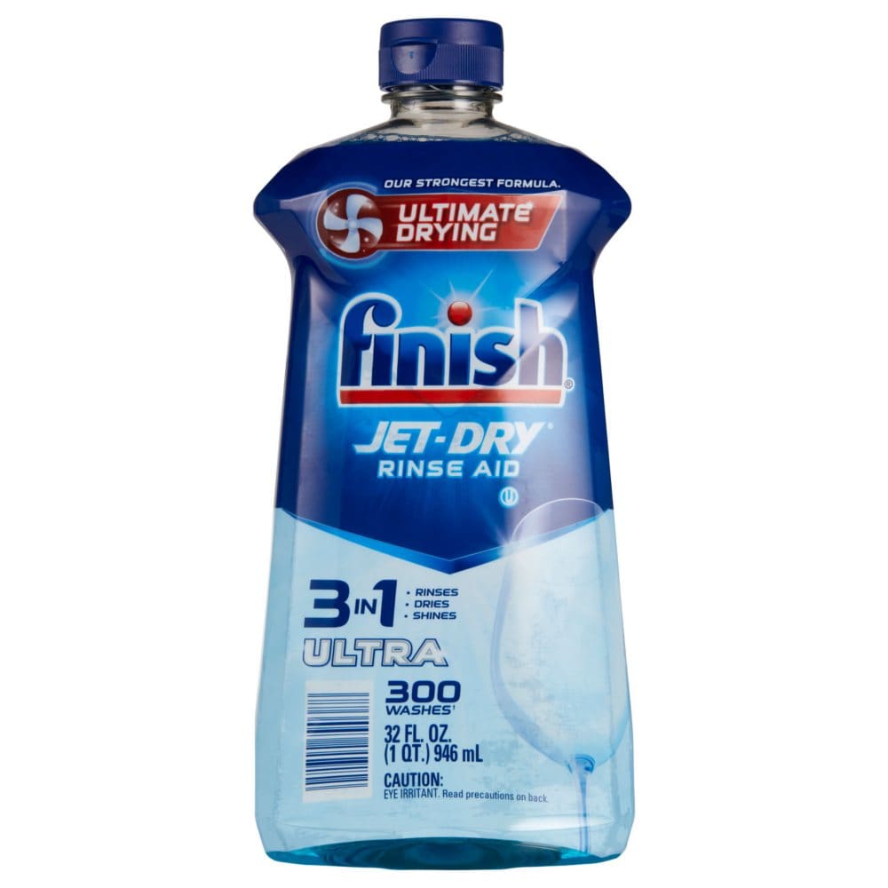 Finish Jet-Dry Ultra Rinse Aid, Dishwasher Rinse & Drying Agent (32 fl ...