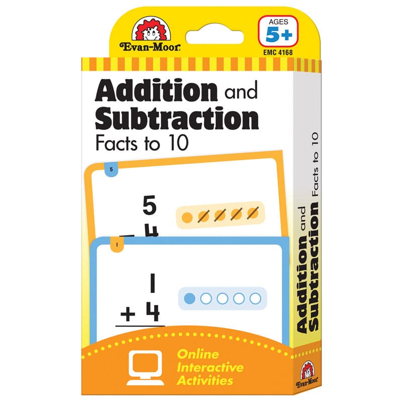 Flashcard Set Addition And Subtraction Fact To 10 (Pack of 10) | ShelHealth