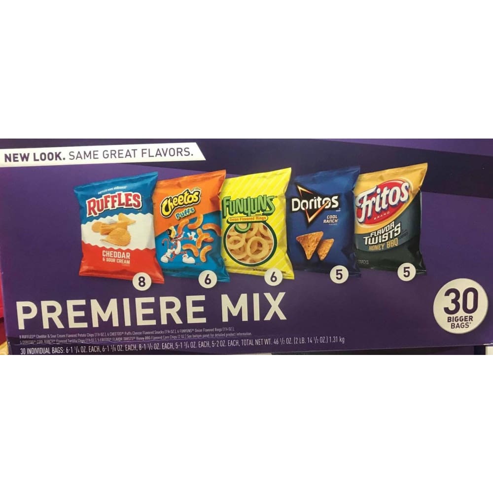 Frito-Lay Premiere Chips Mix Variety Pack, 30 ct. | ShelHealth
