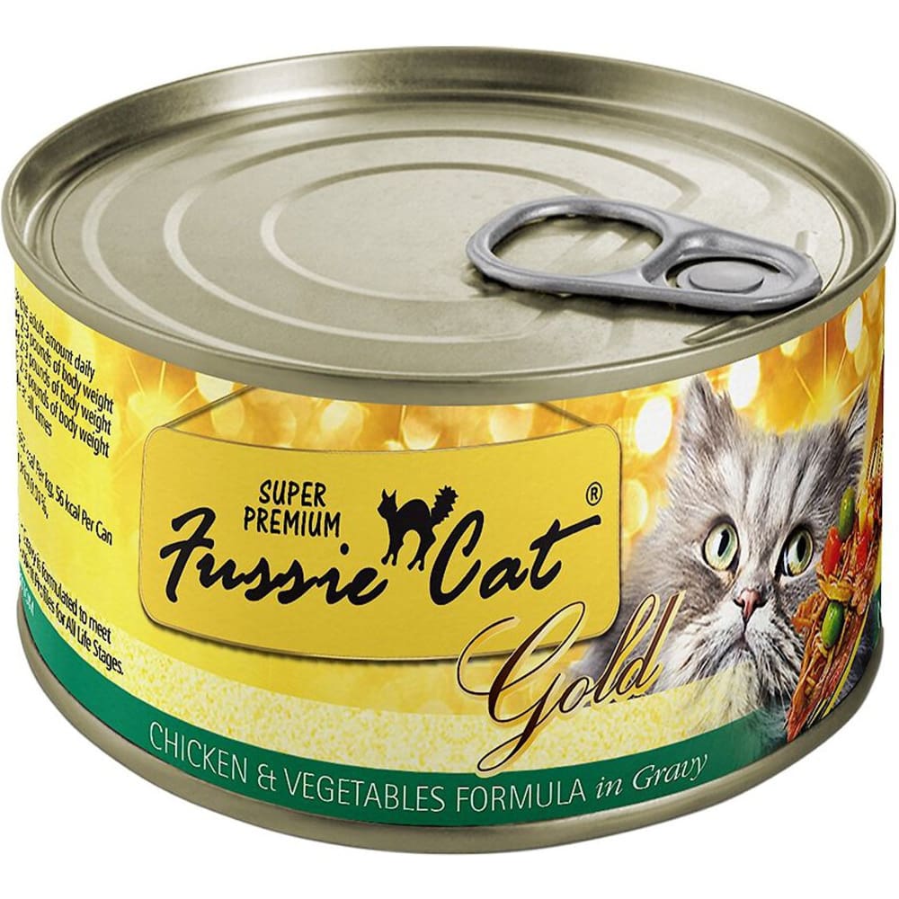 Fussie Cat Chicken Vegetables With Gravy 5.5oz/24 Can | ShelHealth