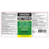 GeriCare Geri-Tussin Dm 16Oz Cough Syrup, Box of OTTLE (Pack of 3 ...