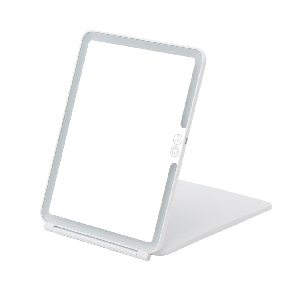 GloTech LED Lighted Edge Slim Mirror with Magnifying Mirror (5x, 3x ...