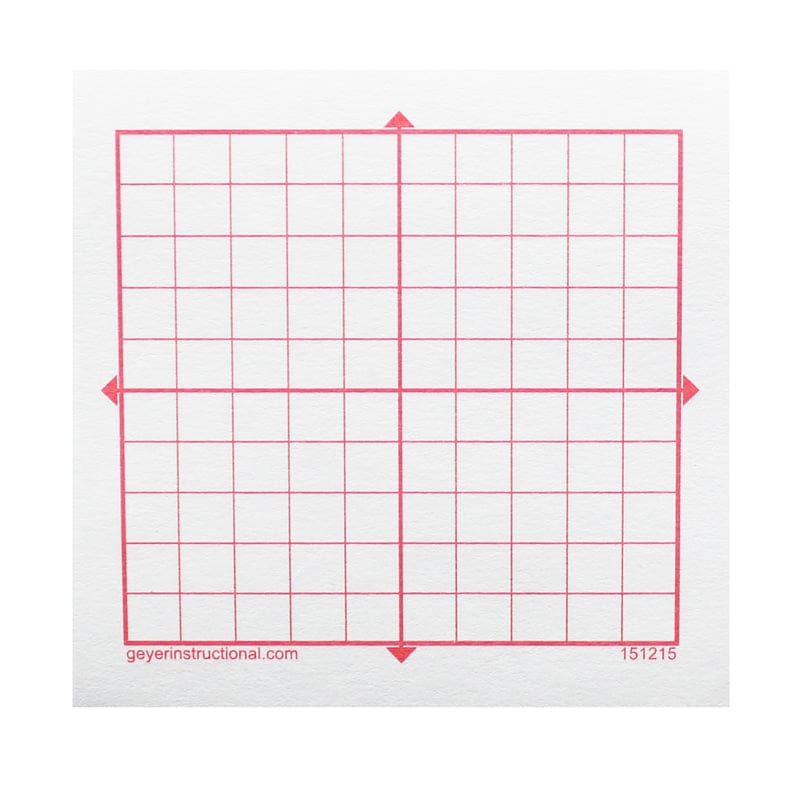 Graphng Post It Notes Xy Axis 10X10 Squares 4 Pads 100 Sheets/Pad (Pack ...