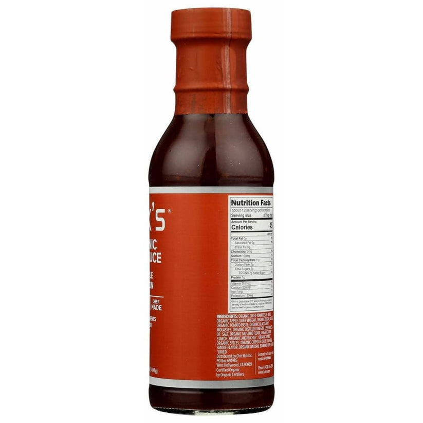 HAKS BBQ: Chipotle Bourbon Bbq Sauce, 14.25 oz (Case of 2) | ShelHealth