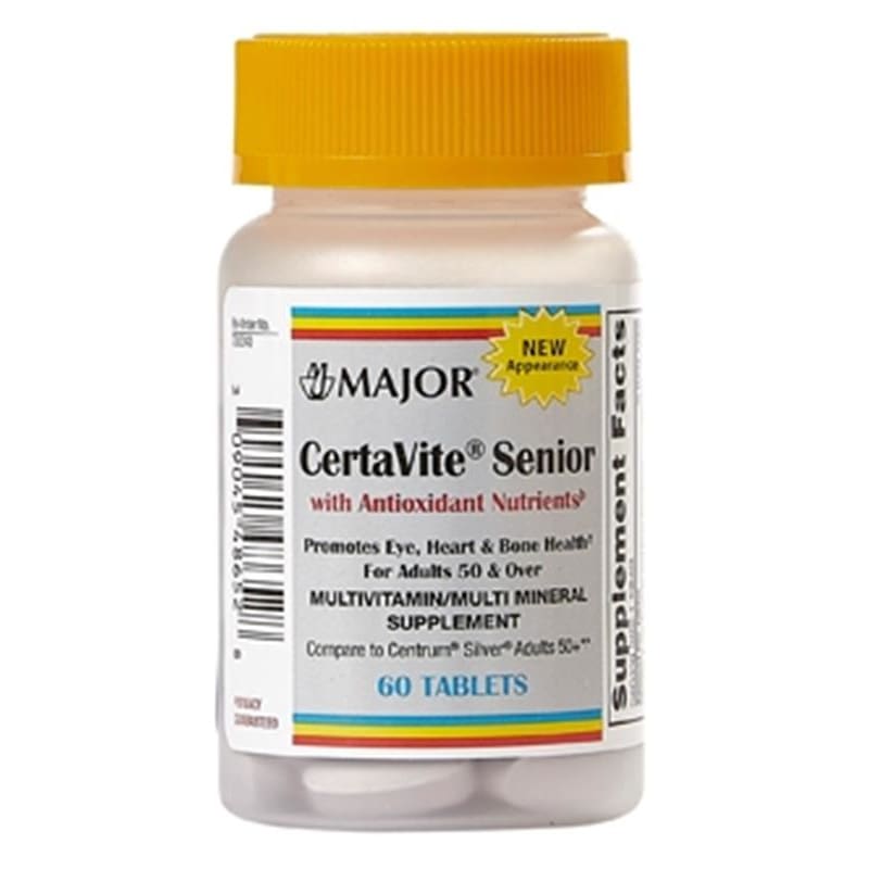 Harvard Drug Certa-Vite Senior Tabs, Box of T60 (Pack of 3) | ShelHealth