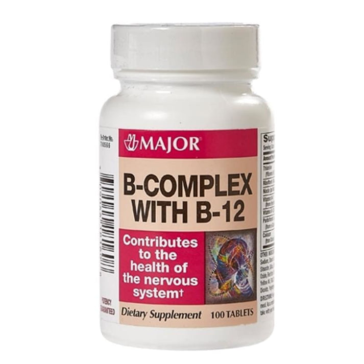 Harvard Drug Vitamin B-Complex B-12 Tabs, Box of 100 (Pack of 6 ...