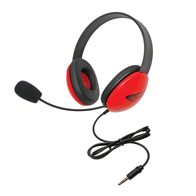 Headsets with Single 35Mm Plugs Red Listening 1St | ShelHealth