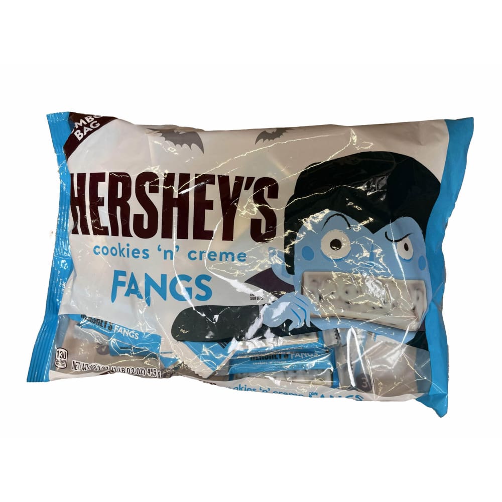 HERSHEY'S, COOKIES 'N' CREME Fangs Candy Bars, Halloween, 16.2 oz ...