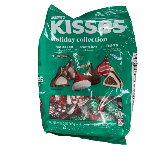 HERSHEY'S HUGS & KISSES Holiday Collection Assorted Milk Chocolate and ...