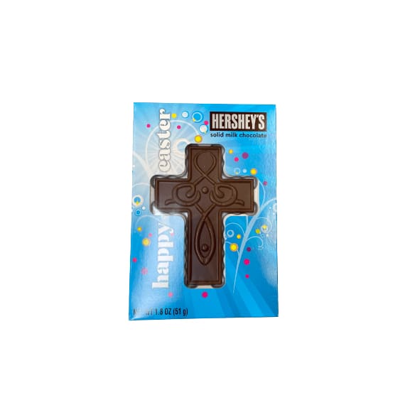 HERSHEY'S Solid Milk Chocolate Cross Candy Bar, Easter, 1.8 oz, Gift Box | ShelHealth
